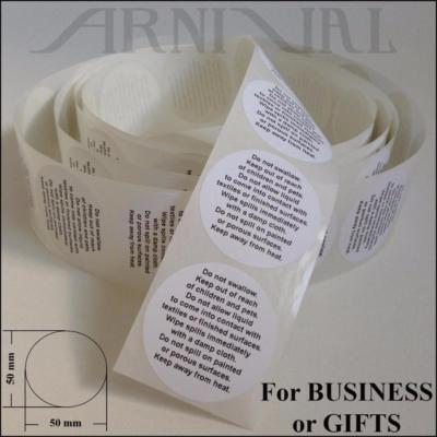 5cm WARNING LABELS FOR OILS & LIQUIDS 50mm INSTRUCTION STICKERS art ...
