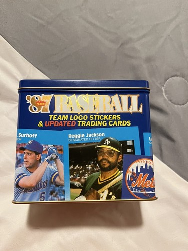 1987 FLEER GLOSSY BASEBALL COMPLETE SET W STICKERS + UPDATE SET IN TIN ...