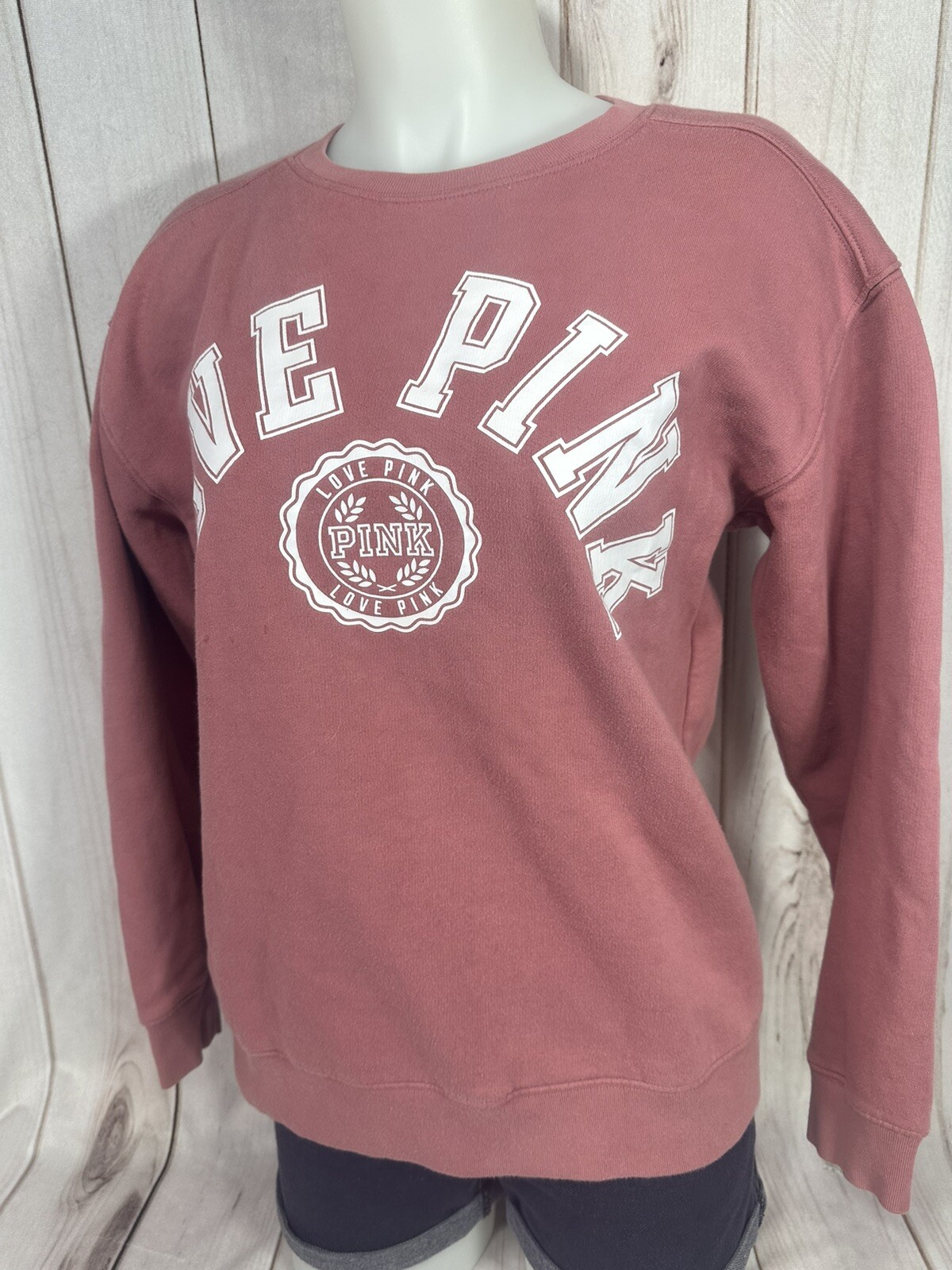 Victoria Secret Love Pink University Logo Campus Crew… - Gem
