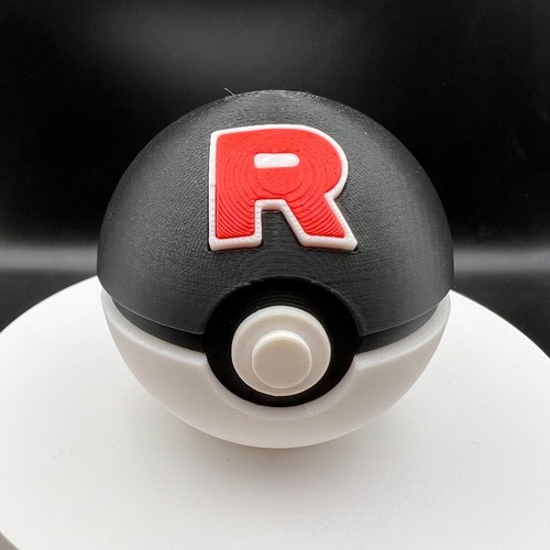 Pokemon Pokeball Rocket's Poké Ball 3D Printed Cosplay Accessory Art Display | eBay