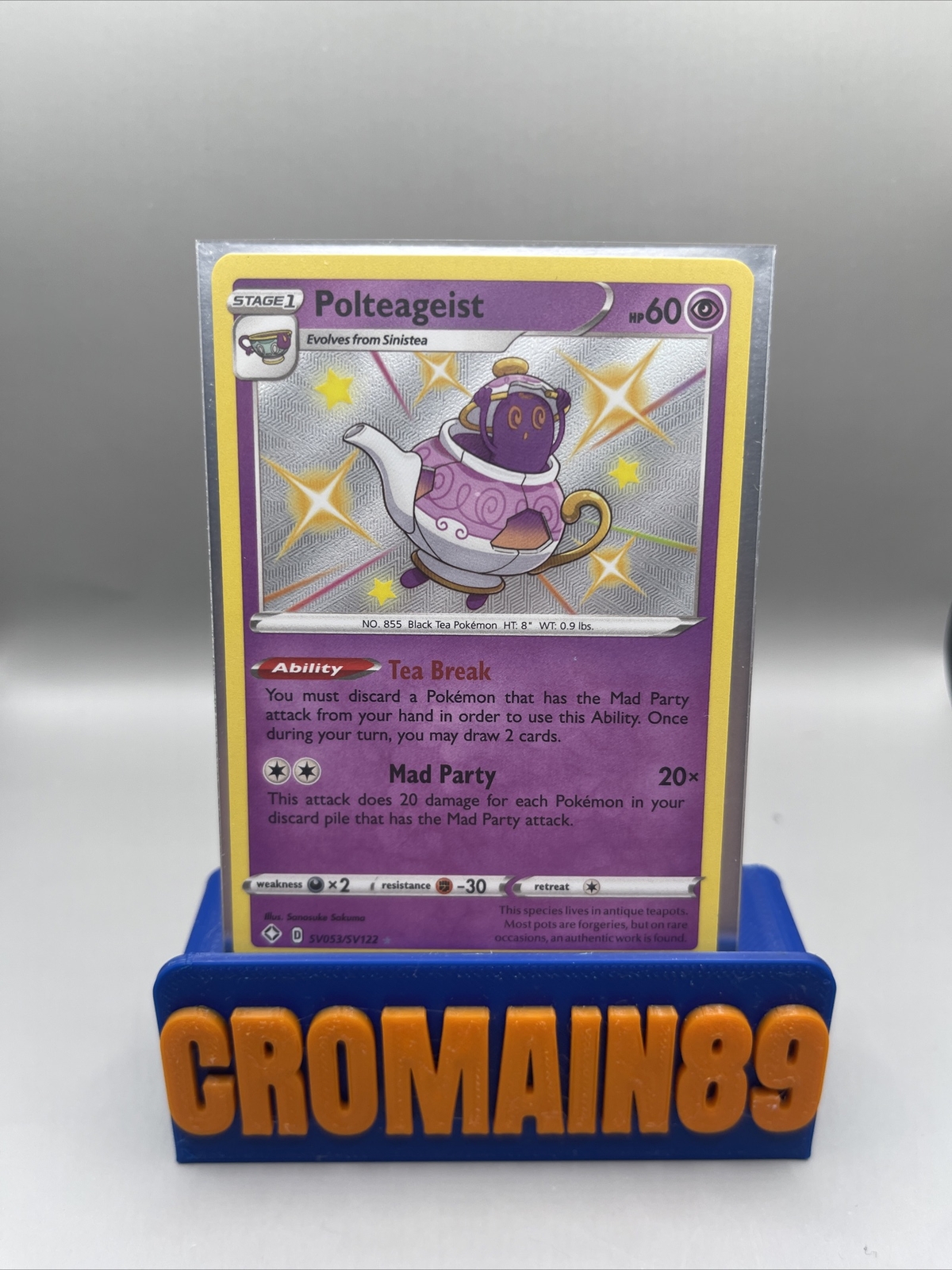 Polteageist SV053/SV122 Shining Fates Shiny Vault Holo Rare Pokémon ...