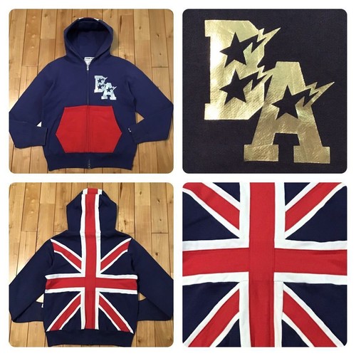 BAPE Union Jack Zip Hoodie S Size navy a bathing ape zip hoodie Ape ...