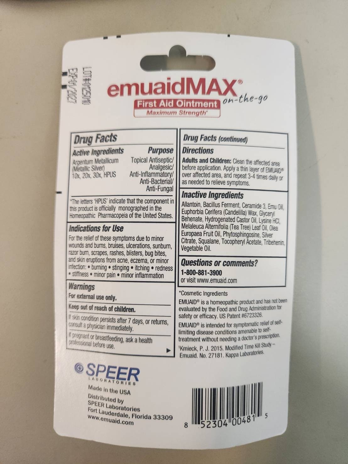 EMUAID Max AID119MAXAMZ First Aid Ointment - 2oz for sale online | eBay