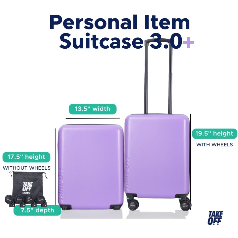 Personal Item Travel Bag 3.0 – Compact Underseat Suitcase for Budget ...