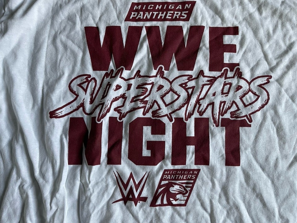 Michigan Panthers WWE 2023 Season UFL USFL Men Large T Shirt, Rally ...