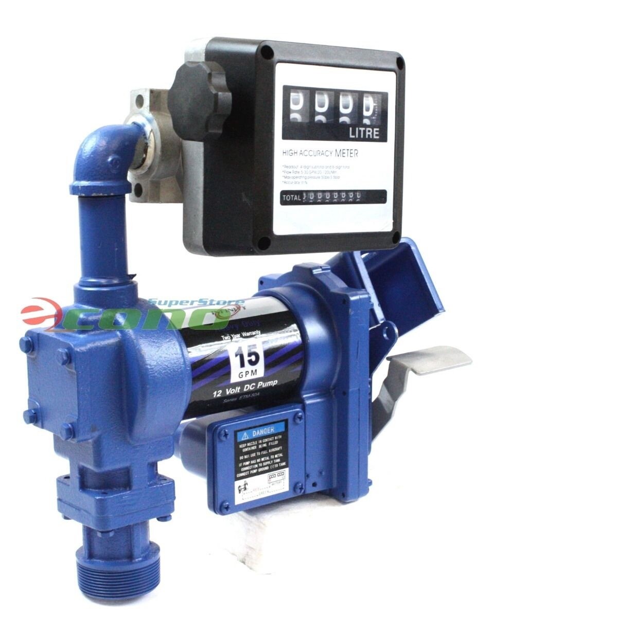 Gasoline Anti-Explosive Fuel Transfer Pump 12V DC 15GPM Diesel Gas ...