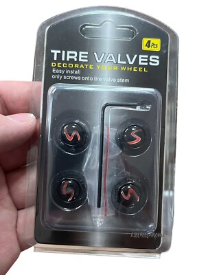 Mini Cooper S JCW One Black Metal Valve Dust Wheel Cap Set Cooper S 4x ...