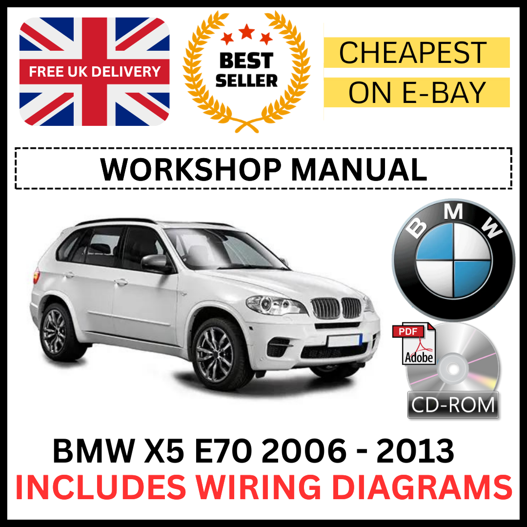 BMW X5 E70 2006 - 2013 Workshop Manual Service Repair Guide + WIRING ...