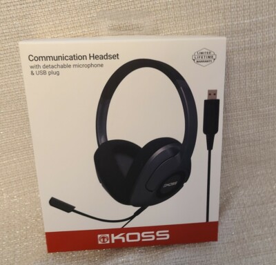 Koss Communication Headset with Detachable Microphone with USB plug ...