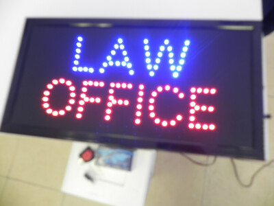 LAW OFFICE LED Sign 19"x 10" | eBay