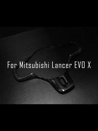 Red Dry Carbon Fiber Steering Wheel Cover Trim For Mitsubishi Lancer ...