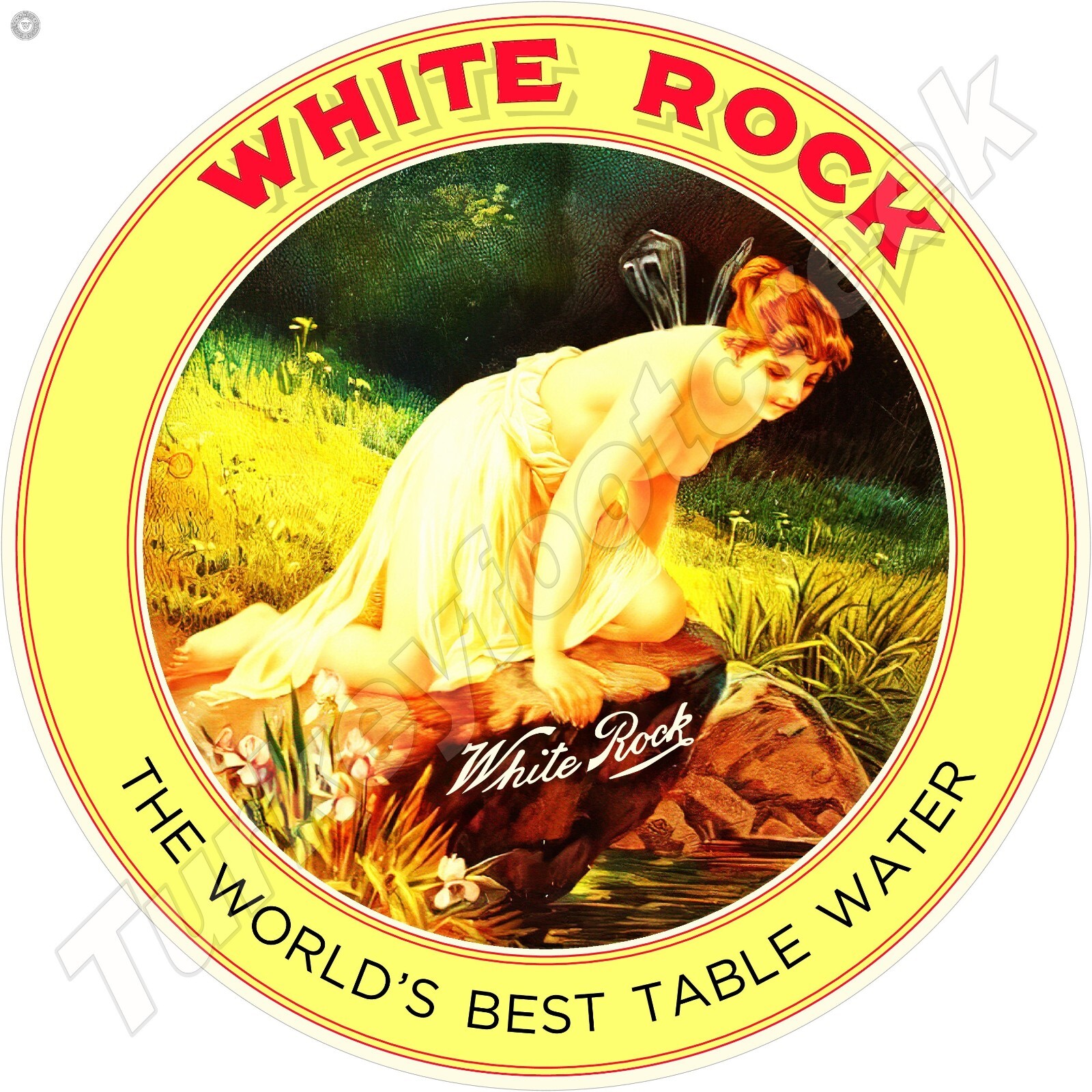 White Rock 11.75" Round Metal Sign | eBay
