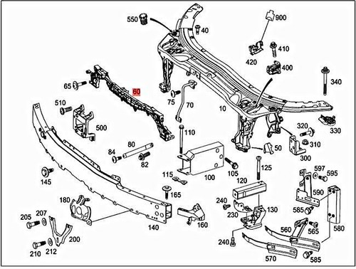 Genuine MERCEDES A205 C205 S205 W205 Mounting consule 2056204101 | eBay