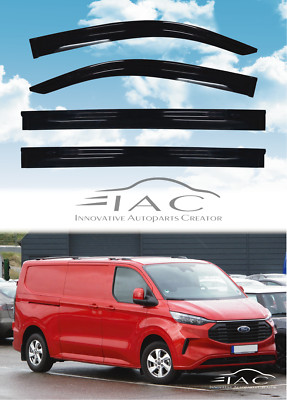 For Ford Transit Custom 23-on Window Visor Vent Sun Shade Rain Guard ...