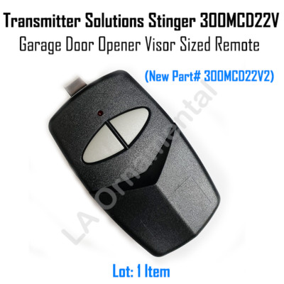 Transmitter Solution Stinger 300MCD22V Garage Door Opener Visor Sized ...