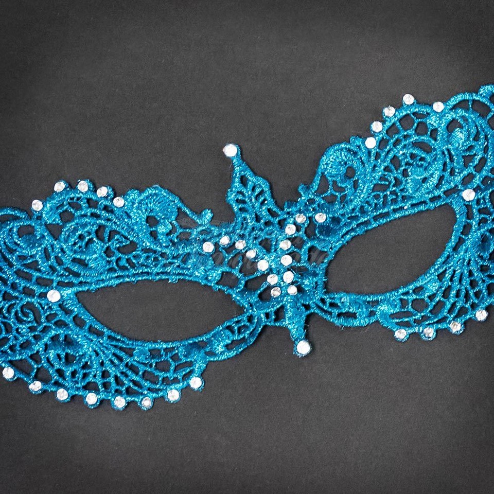 Lace Masquerade Mask RHINESTONES Anastasia Christian Ball Mask | eBay