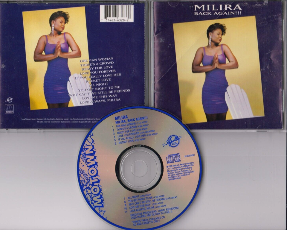 MILIRA JONES Self Titled / Back Again (1990, 2CD) LIKE NEW | eBay