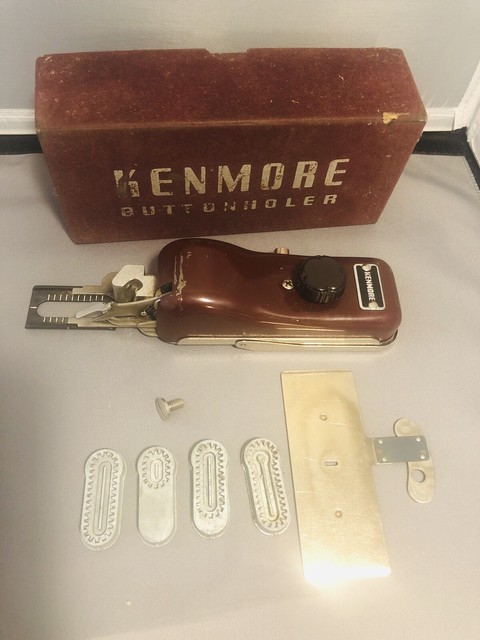 Vintage Kenmore Buttonhole Attachment 60774 Zigzag Buttonholer for sale ...