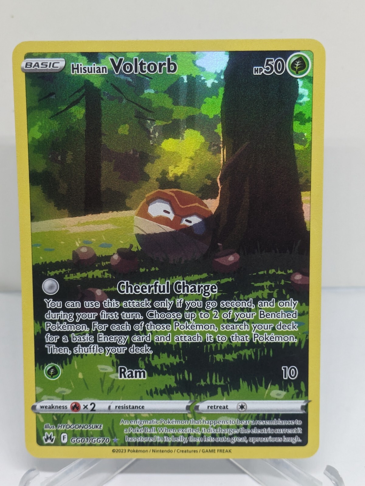 Pokémon TCG Hisuian Voltorb Crown Zenith: Galarian Gallery GG01/GG70 Holo | eBay