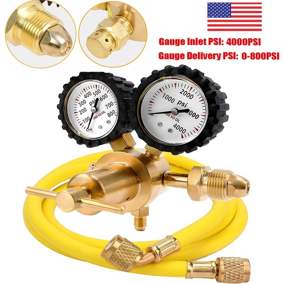 Nitrogen Regulator for Hvac Purge 0-800 Psi Output Pressure CGA580 1/4 ...