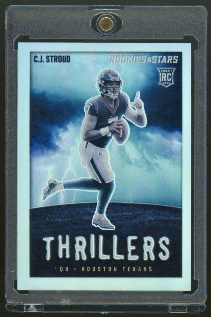 CJ STROUD 2023 Panini Rookies & Stars SP Silver Prizm Thrillers Rookie ...