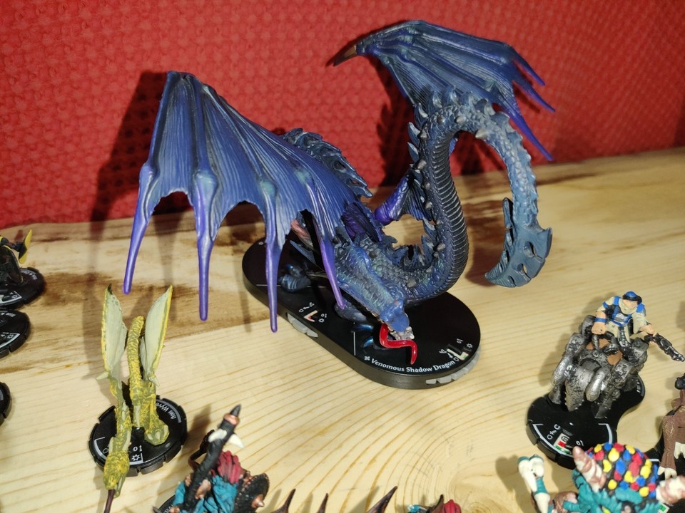 55 Mage Knight Miniature Lot, 1 Venomous Shadow Dragon (Dungeon ...
