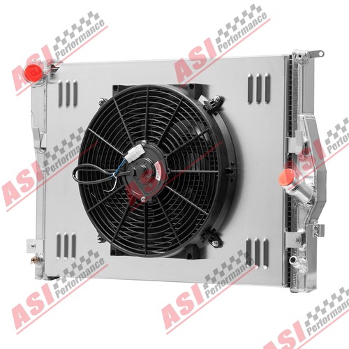 2 ROW Aluminum Radiator +Shroud Fan+ Relay For 06-13 BMW 128i 328i Z4 ...