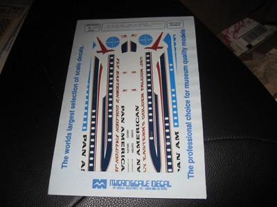 DC-8-20: Pan Am N804PA, Eastern Airlines Golden Falcon N8605-Microscale ...