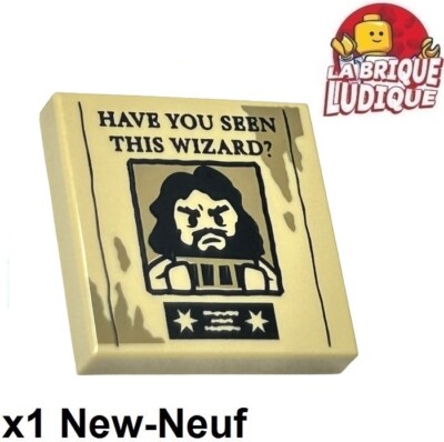 Lego 1X Tile Decorated 2X2 Harry Potter HAVE YOU SEEN THIS WIZARD ...