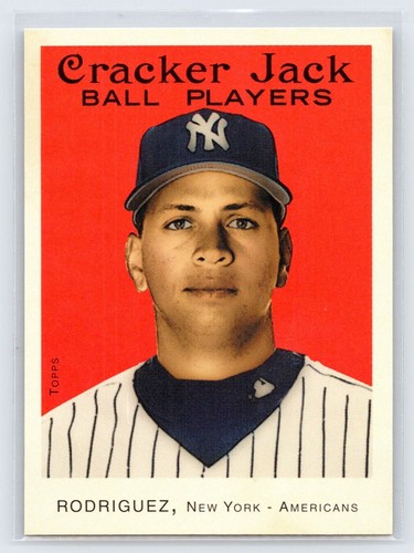 ALEX RODRIGUEZ 2004 Topps Cracker Jack SP Short Print Card NNO New York ...