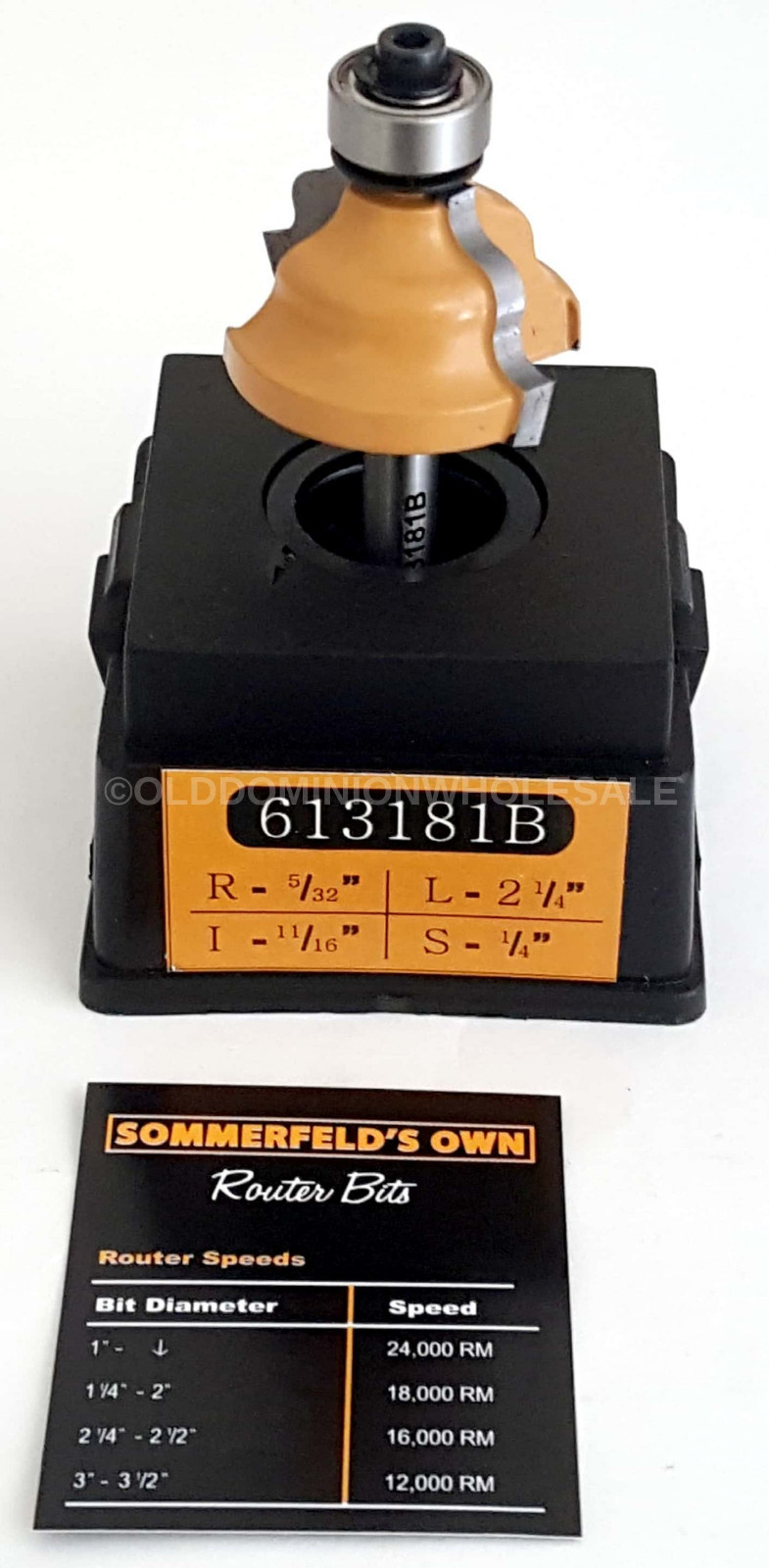 NEW Sommerfelds Tools for Wood 613181B Wavy Edge Bit with 1/2" Bearing ...