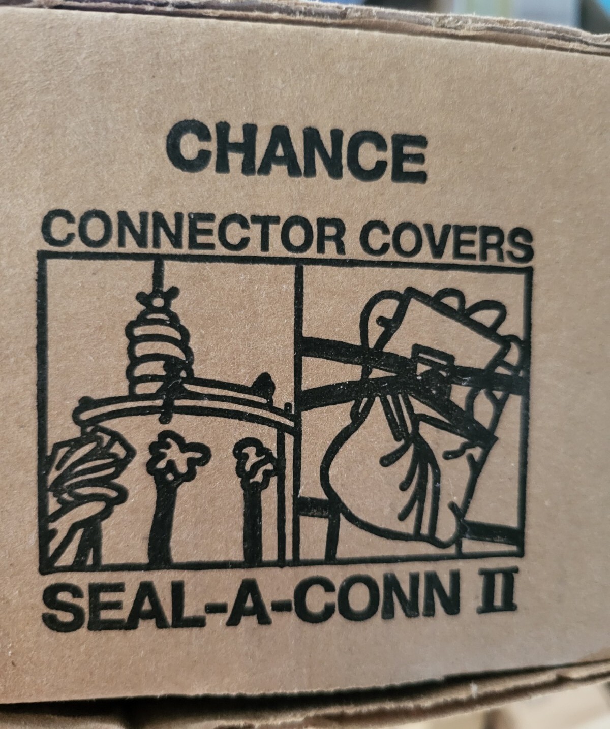Seal-a-conn II Chance Electrical Connector Covers (20) 3x4 pads per box ...