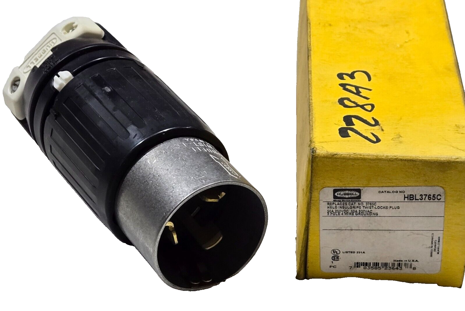 Hubbell HBL3765C 50A Locking Plug for sale online | eBay