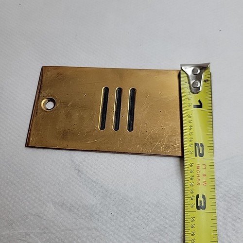 Vintage Nautical Boat Ship Decor Brass Small Sign Plaque Repurpose ...