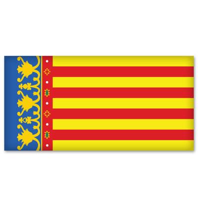 VALENCIA Spain Flag car bumper sticker decal 5" x 3" | eBay