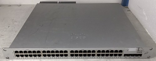 Cisco Meraki MS250-48FP 48 Port 1Gb POE Ethernet Switch 2x PSU 4x 10Gb ...