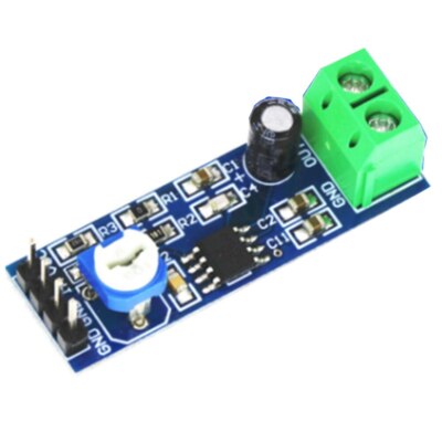 LM386 audio module 200 times gain amplifier board power amplifier 5V ...
