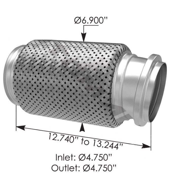 Exhaust Bellows Kit Mack/Volvo Premium Part#21533396, 820.B96396P | eBay