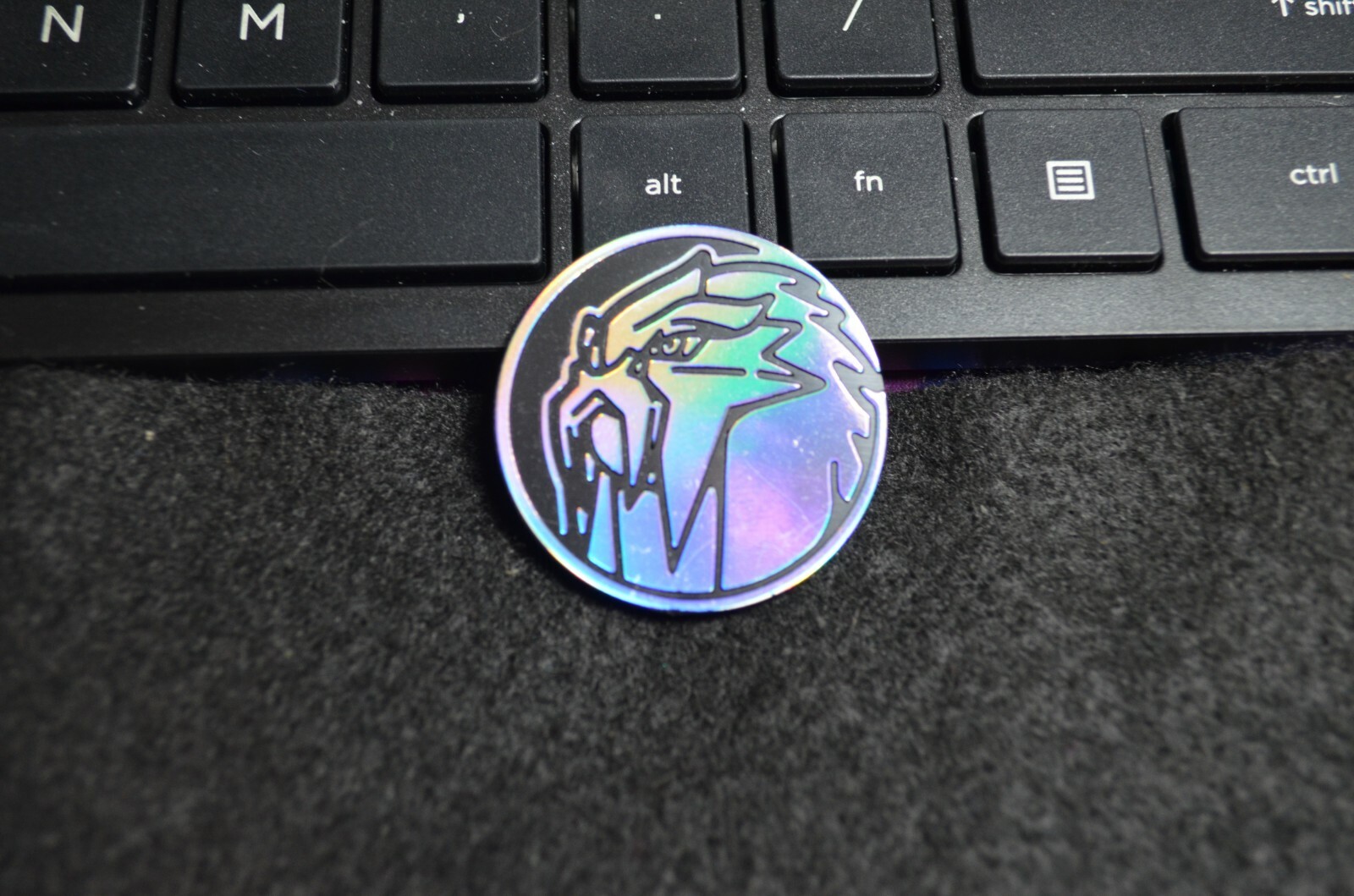 ENTEI SILVER Shiny Holofoil Coin Pokémon TCG Regular Size FREE SHIPPING ...