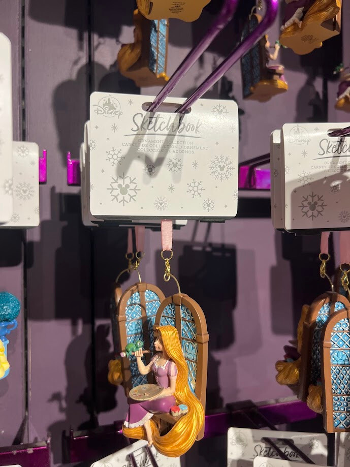 Disney Parks Ornament Princess Rapunzel Pascal Art Palette 2024 ...