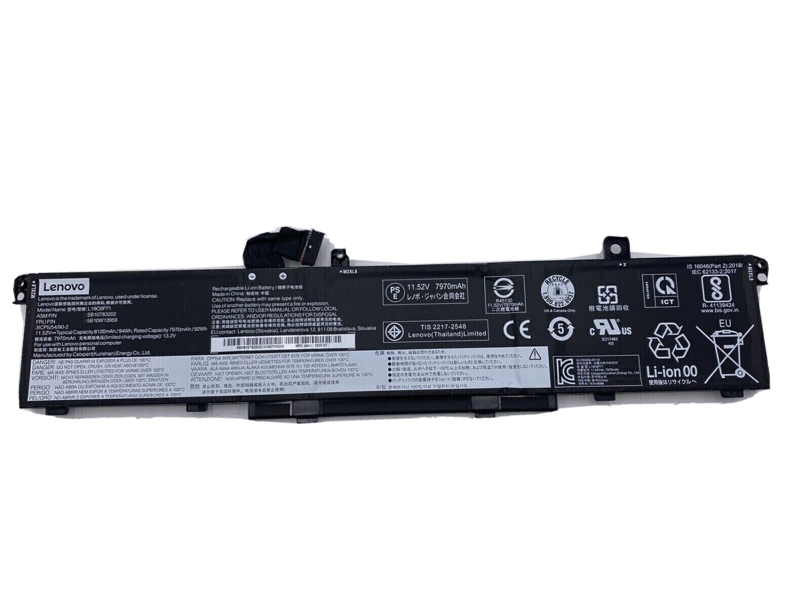Genuine 94Wh Battery for Lenovo ThinkPad P15 P17 T15g Gen1 L19L6P71 ...