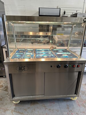 Brand New Ace Serve-Over Bain Marie Glass / Carvery Unit / Gantry 1.2M ...