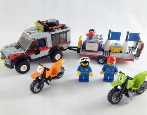 100% Complete Retired LEGO CITY: Dirt Bike Transporter (4433) W/out Box ...