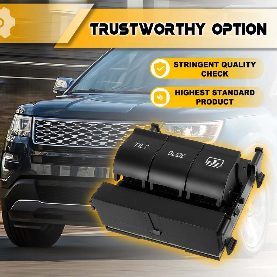 BB5Z-15B691-AA Black Sunroof Moon Roof Switch Overhead Console For ...