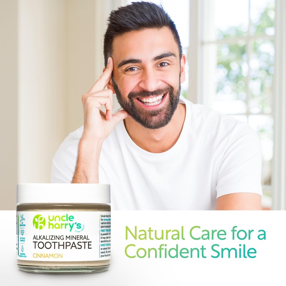 Uncle Harry's Cinnamon Remineralizing Toothpaste | Natural Whitening ...
