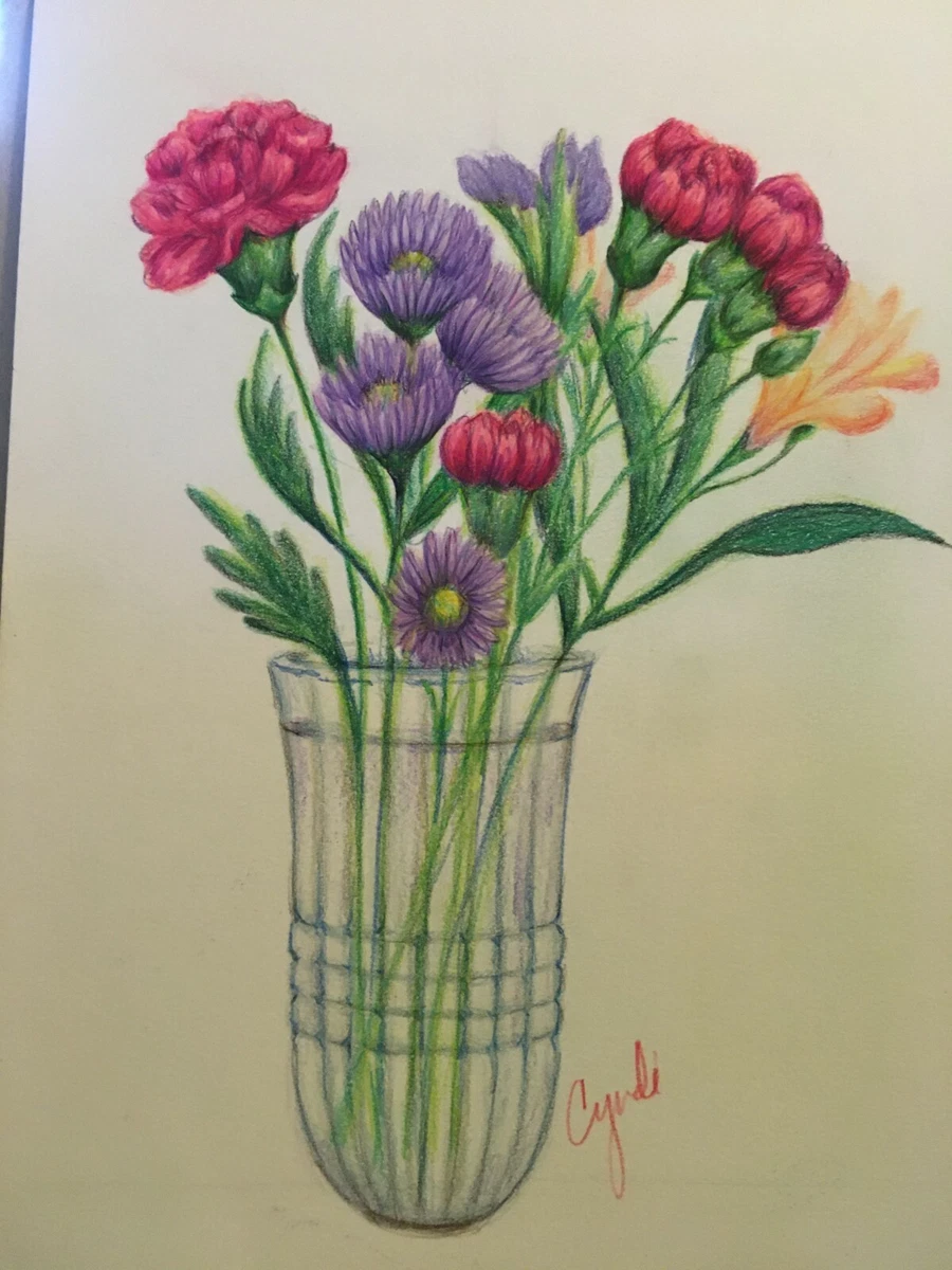 Vase Drawing Color
