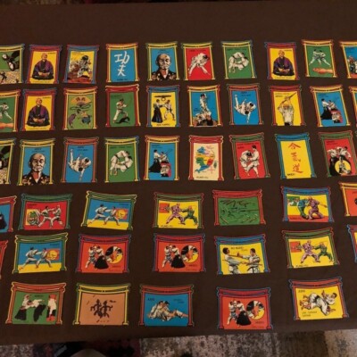 Vintage 1976 Dunkin Martial Arts Cards - LOT OF 96 Vintage Trading ...
