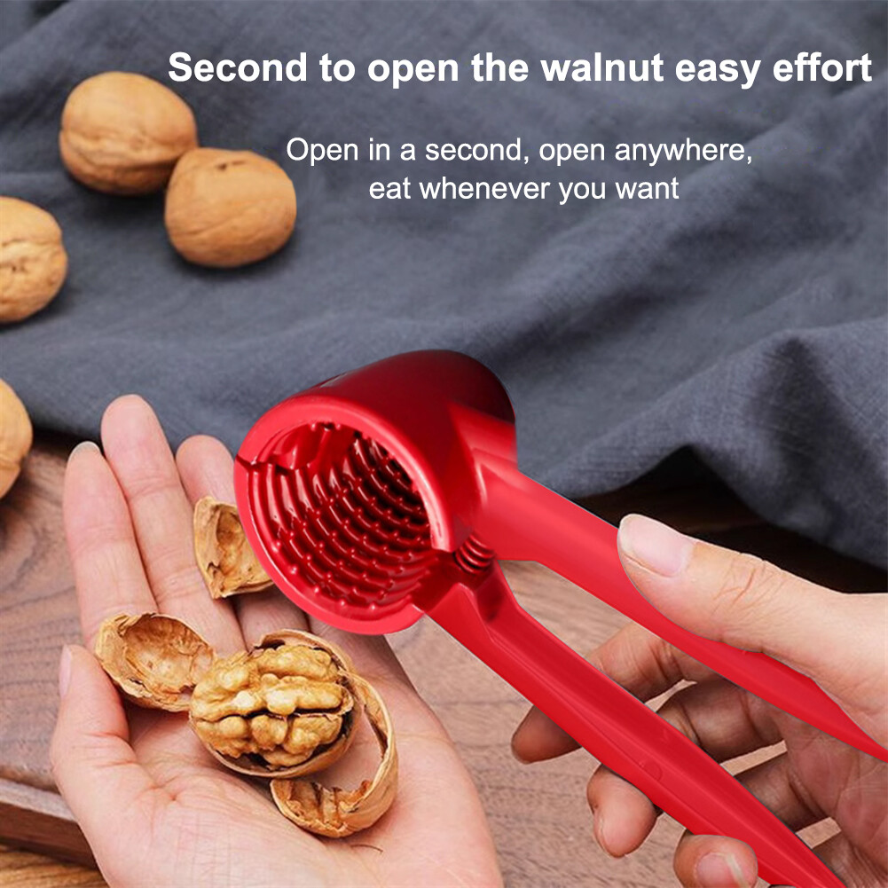 Non Slip Handle Almonds Kitchen With Spring Nut Cracker Heavy Duty Large Opening | eBay