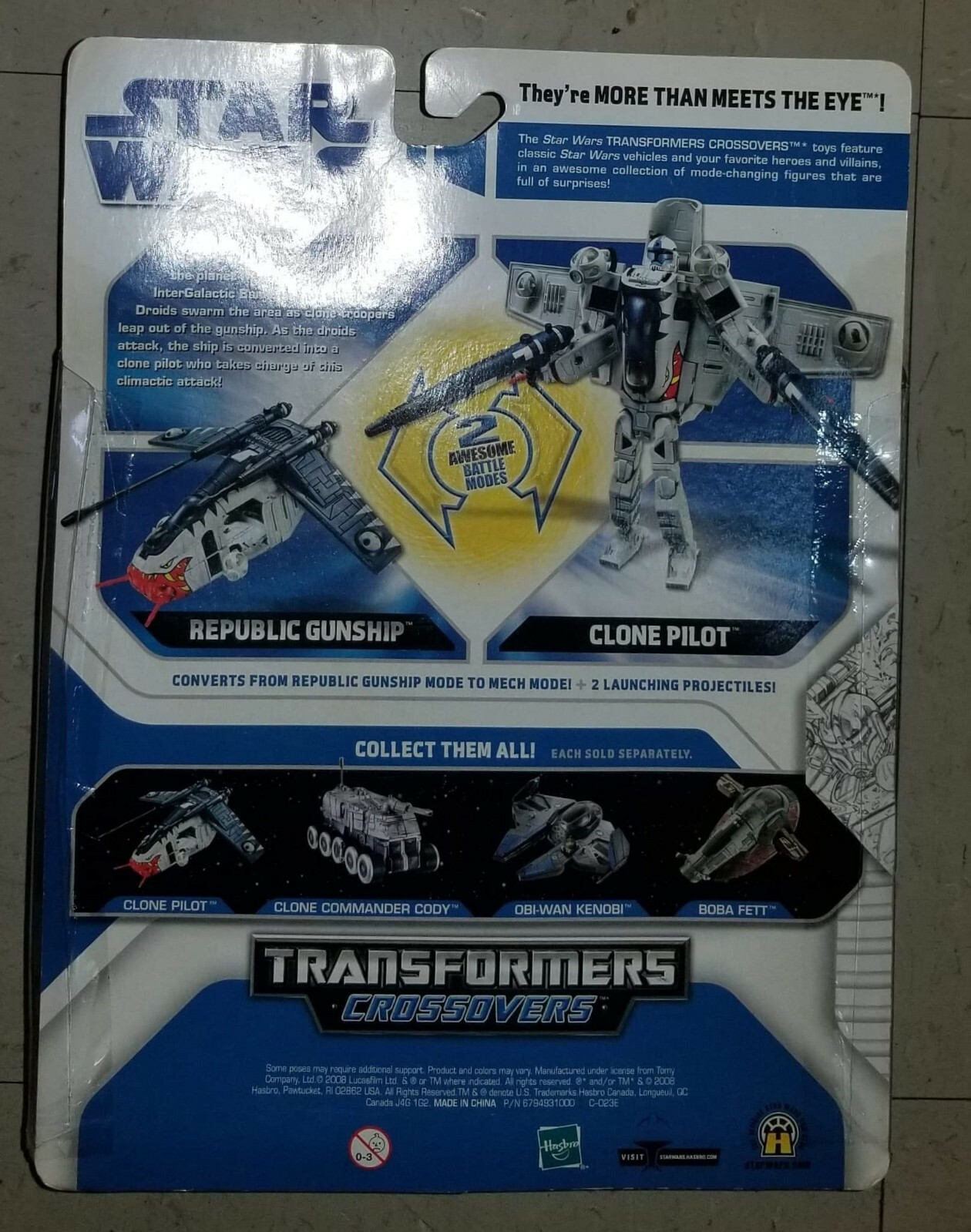 Star Wars Transformers Crossovers Republic Gunship Clone Pilot Clone ...