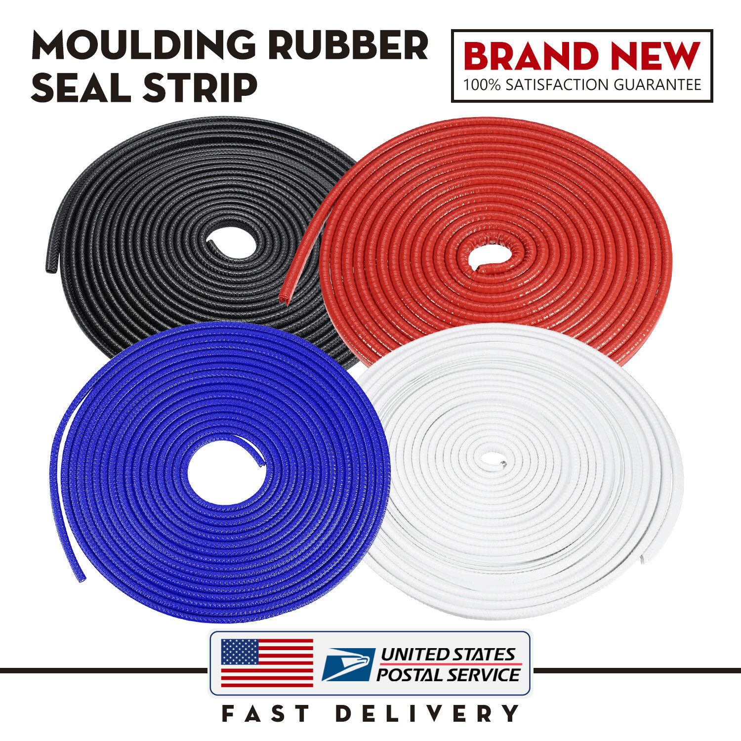 U-Shape Car Door Edge Guard Molding Trim Rubber Lock Edge Strip Seal ...